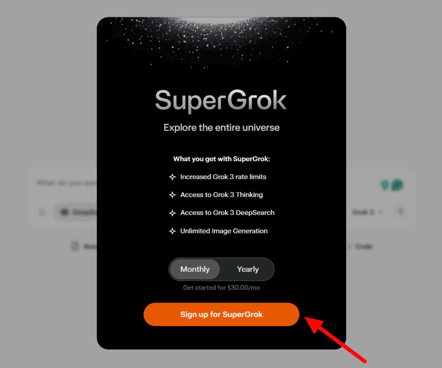 Nâng cấp chính chủ Super Grok